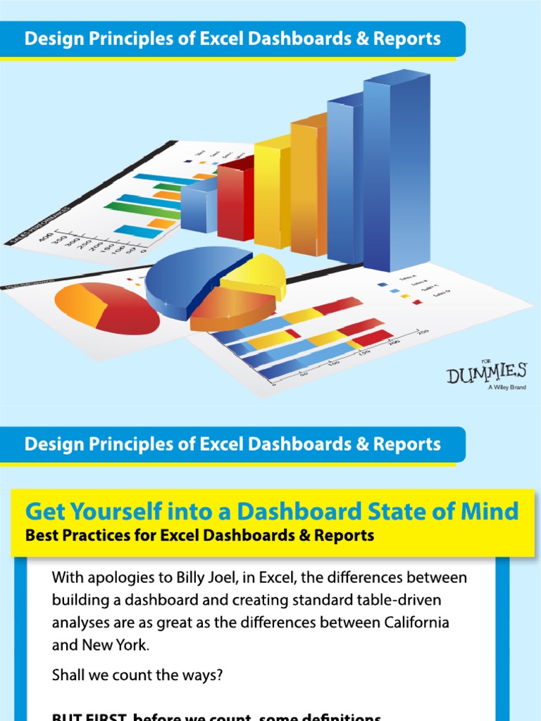 Design Principles of Excel Dashboard | PDF