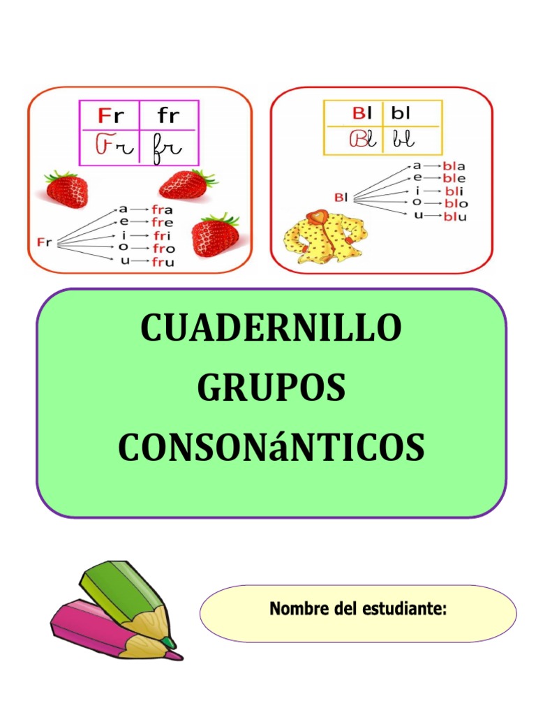 Cuadernillo-Grupos-Consonanticos WORD | PDF