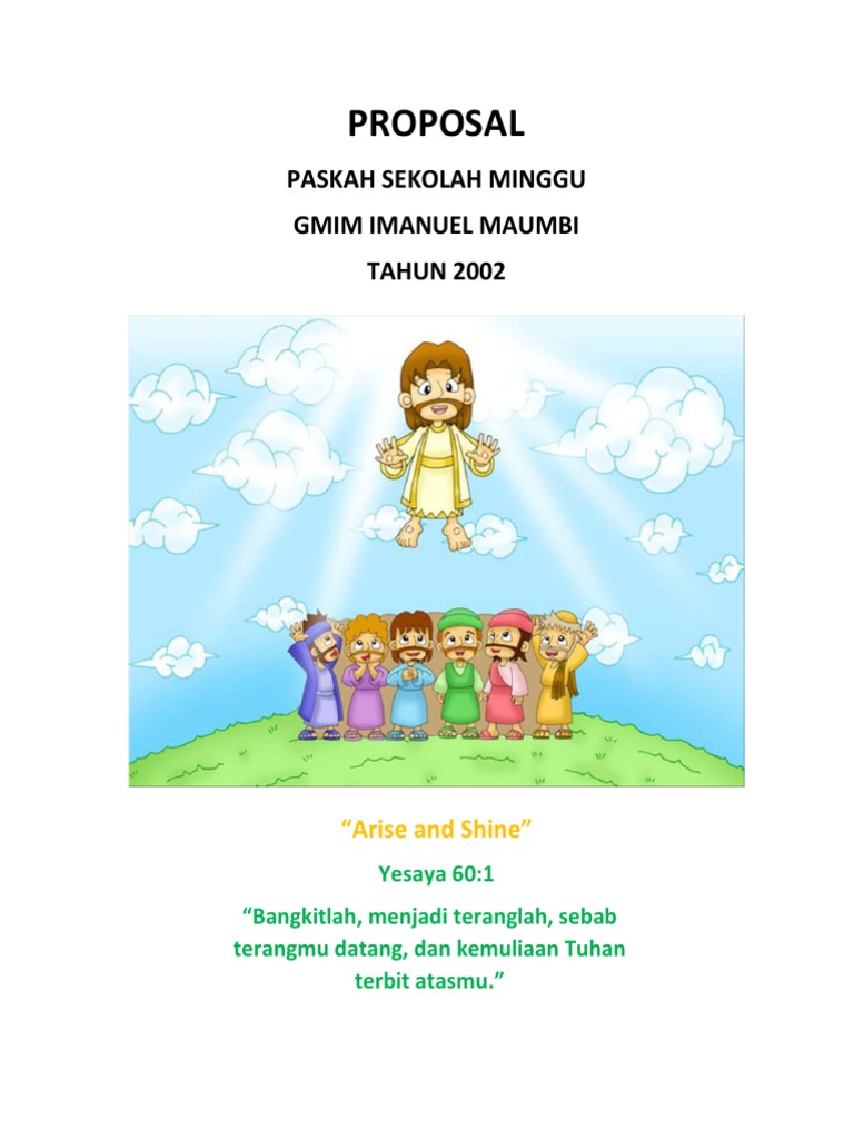 Proposal PASKAH KPA IMANUEL MAUMBI 2022 | PDF