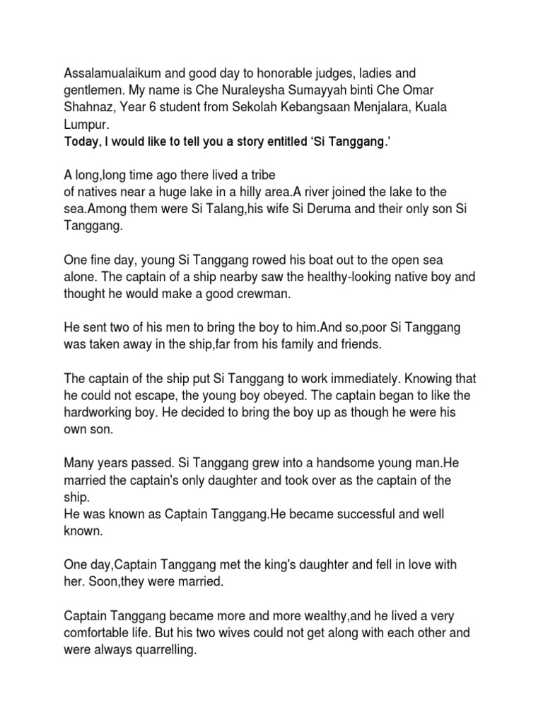 Text Si Tanggang 2022 | PDF Text Si Tanggang 2022 | PDF