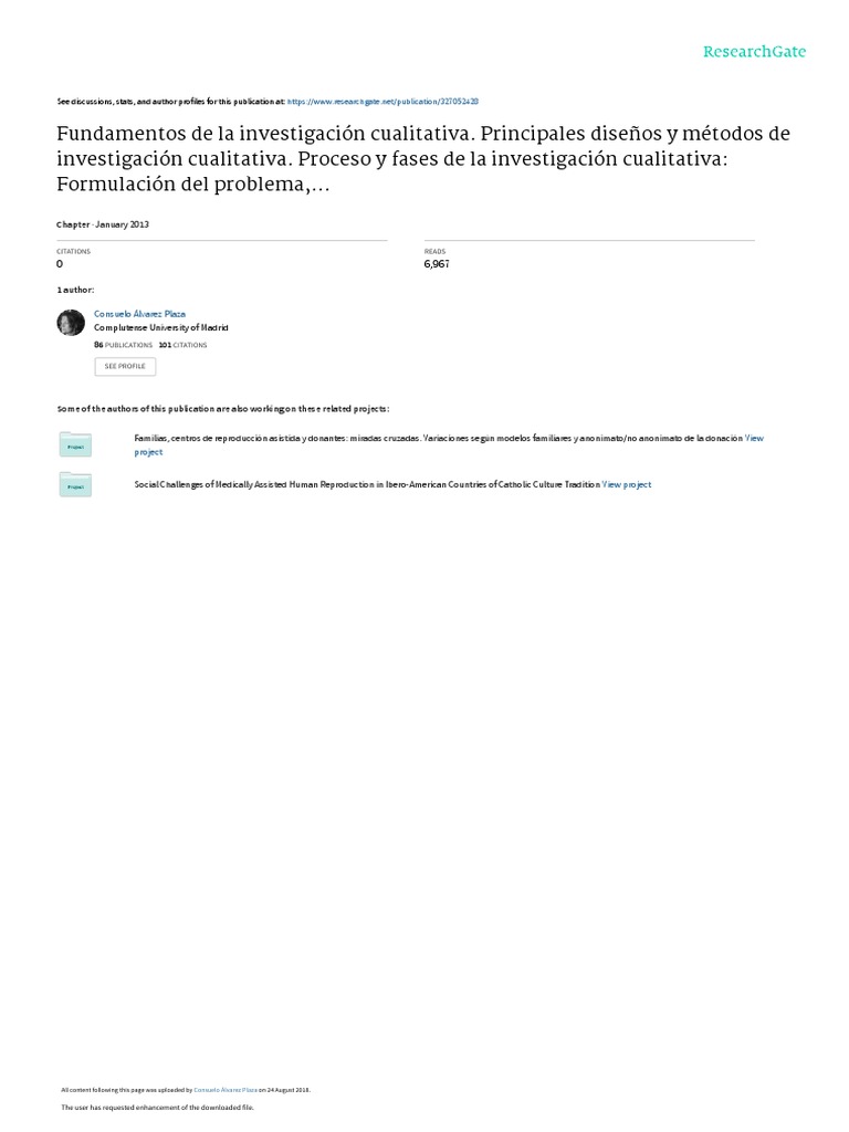 Fundamentos de La Investigacion Cualitativa - Compressed | PDF | Positivismo | Conocimiento