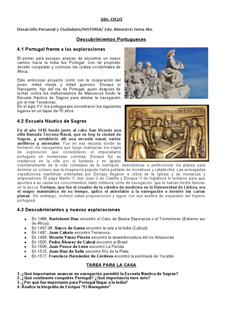 2do CICLO Historia 2do B. Tema 4to 27 de Setiembre. | PDF | Ciencias sociales