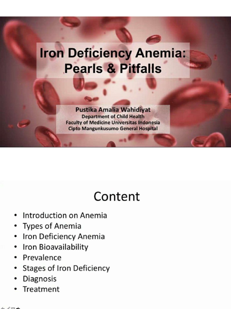 Iron Deficiency Anemia Prof Pustika Amalia - Siang Klinik 30082021 | PDF