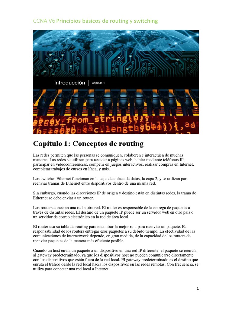 Ccna 2 - V6 | PDF | Enrutador (Computación) | Red de computadoras