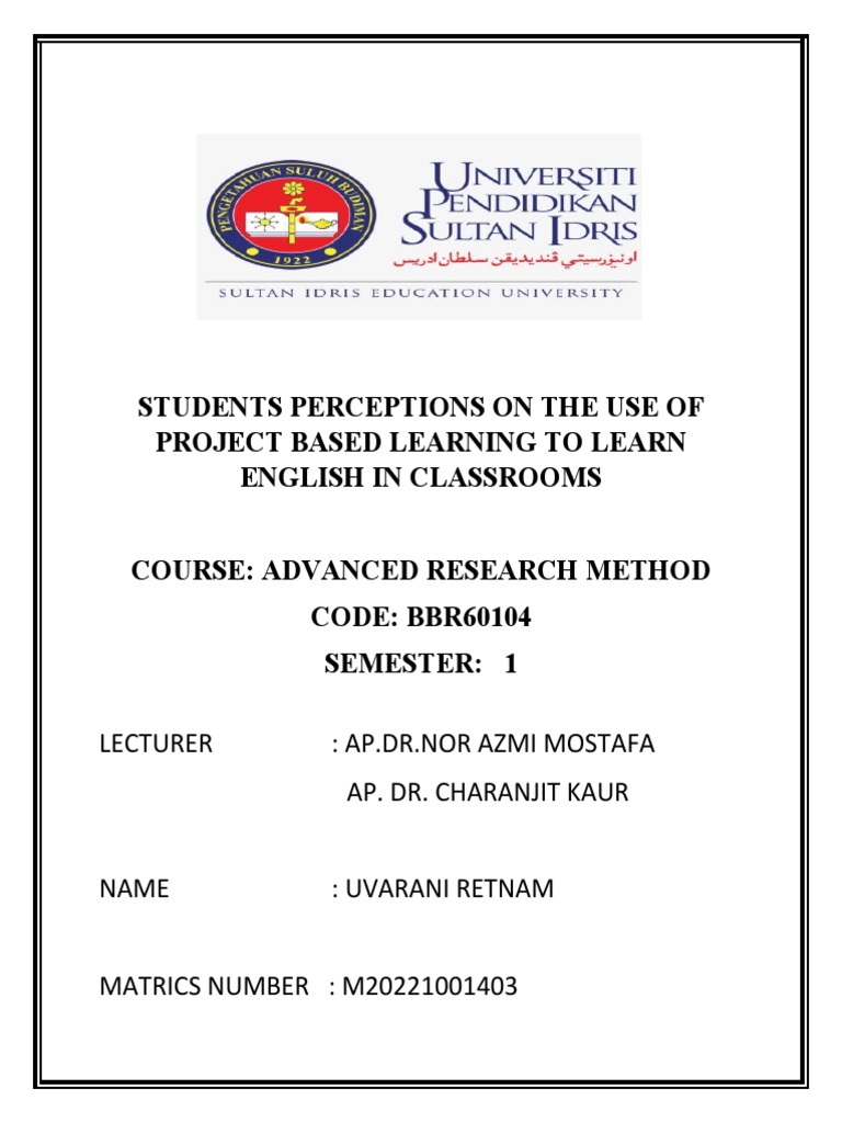Advanced Research Method | Download Free PDF | Project Based Learning ...