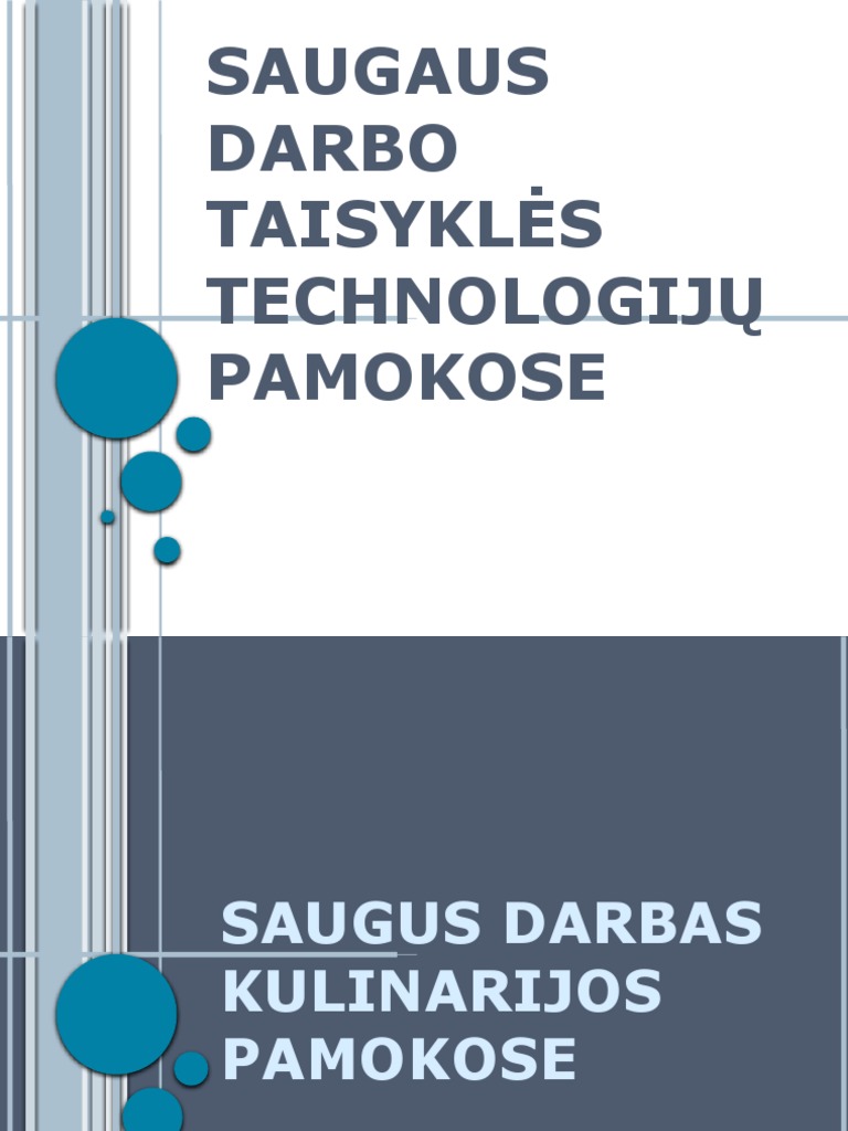 Saugaus Darbo Taisykles | PDF