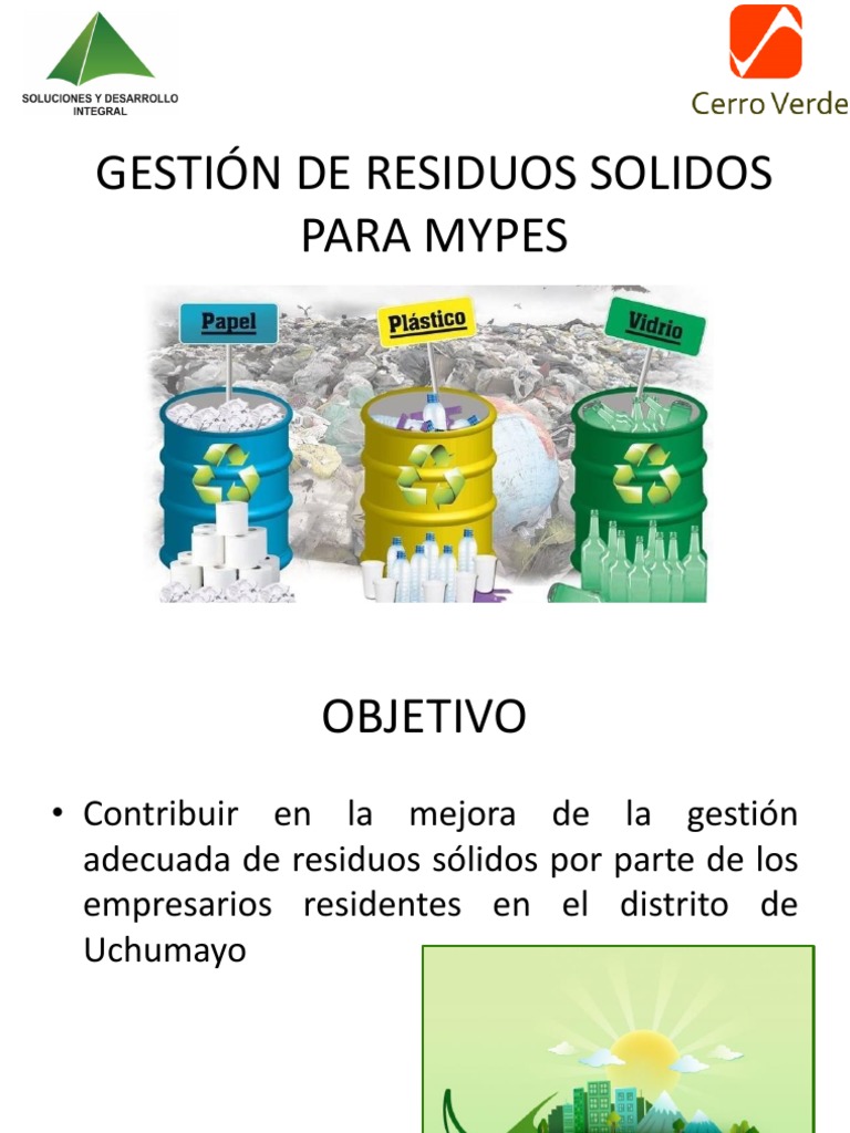 Mypes-RRSS Gestion Residuos Solidos | PDF | Residuos | Reciclaje