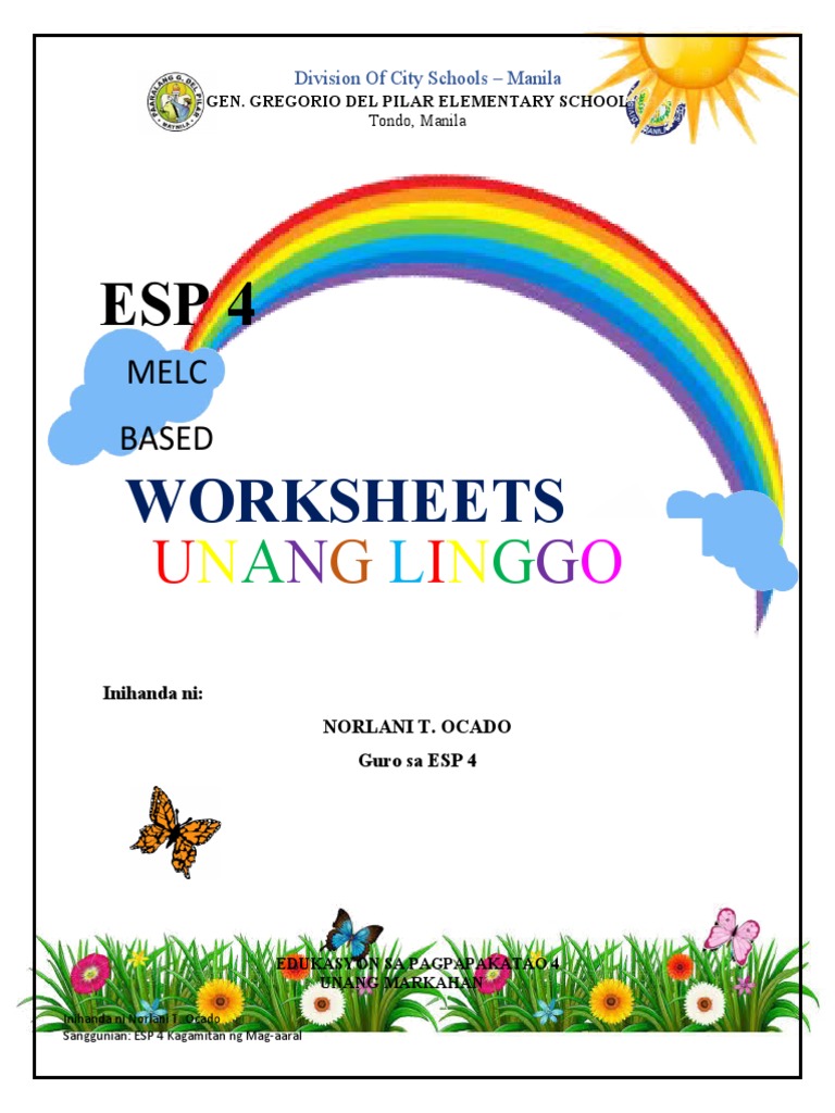Esp Worksheet Week 1 | PDF