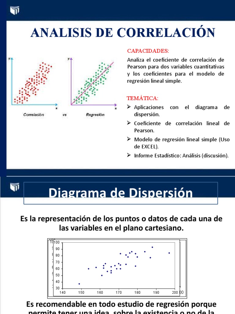 Sesion 07 - Correlacion y Regresion | PDF | Regresión lineal | Coeficiente de determinación