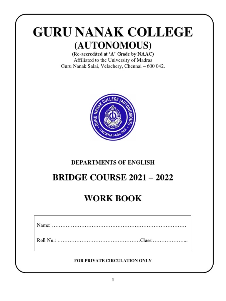 BRIDGE COURSE Content Final (2021-22) | PDF | Verb | Wright Brothers