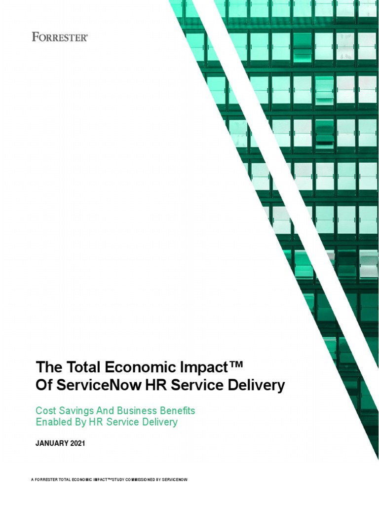 Forrester Total Economic Impact HR Service Delivery Research Report ...