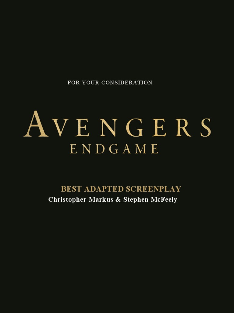 Guión Avengers Endgame | PDF