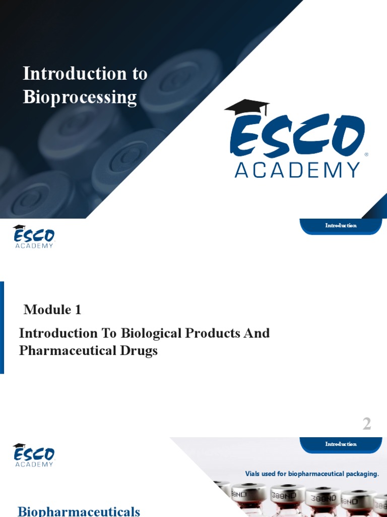 Introduction To Bioprocessing New | PDF | Biopharmaceutical | Vaccines