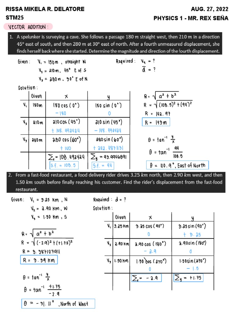 Delatore - STM25 - Physics - Da1 | PDF | Mechanical Engineering | Applied And Interdisciplinary ...