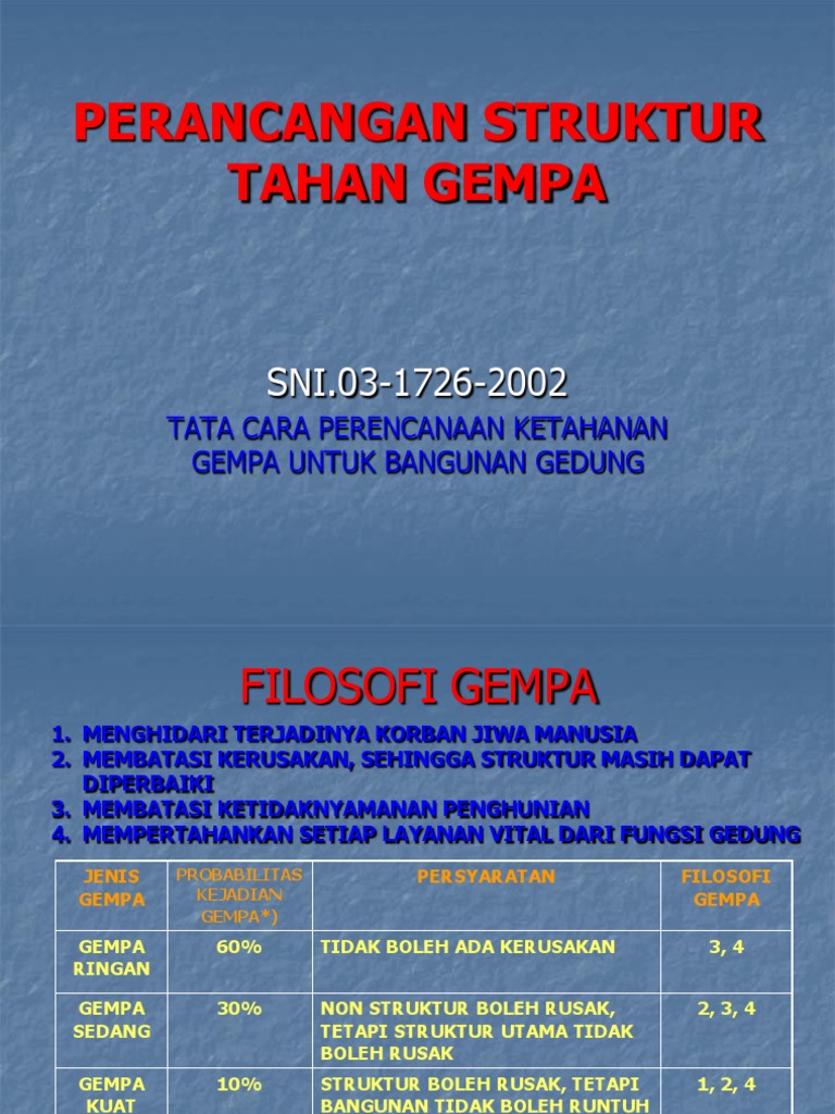 Gempa 10 Distribusi Beban Gempa | PDF