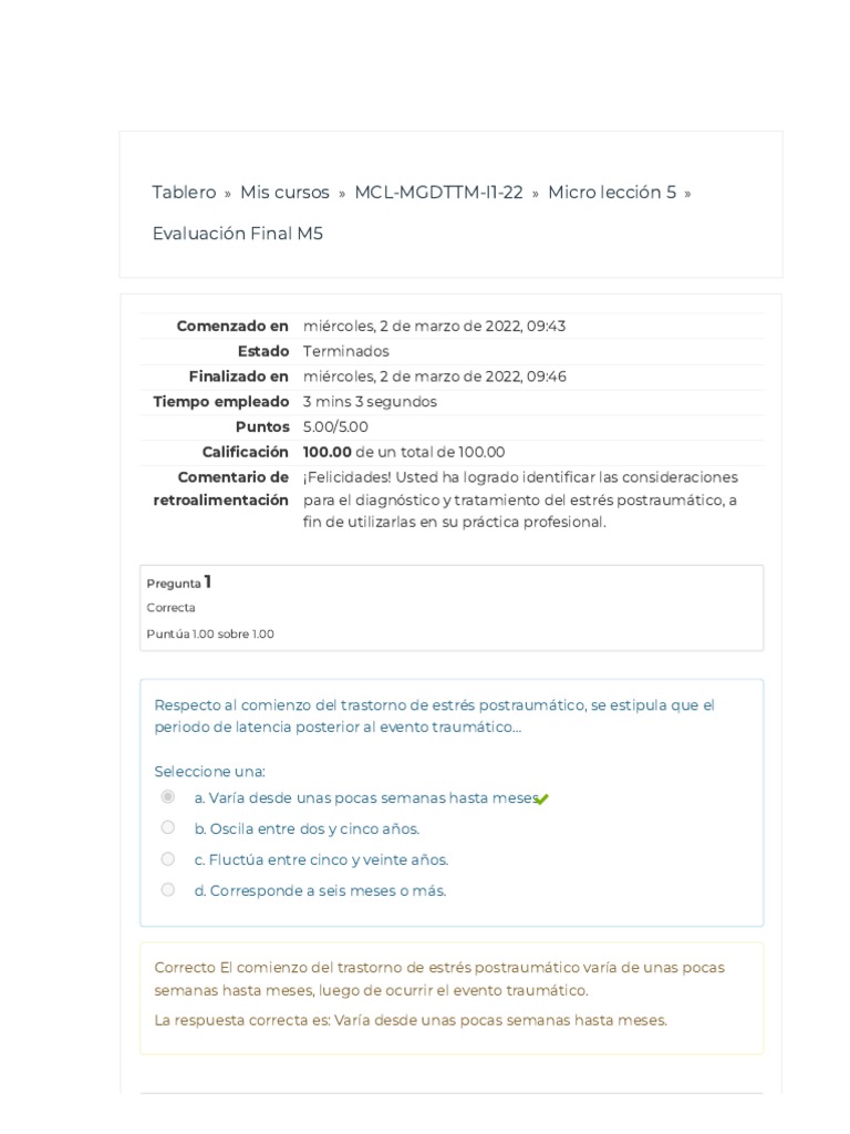 Evaluación Final M5 | PDF | Benzodiazepinas | Antidepresivo