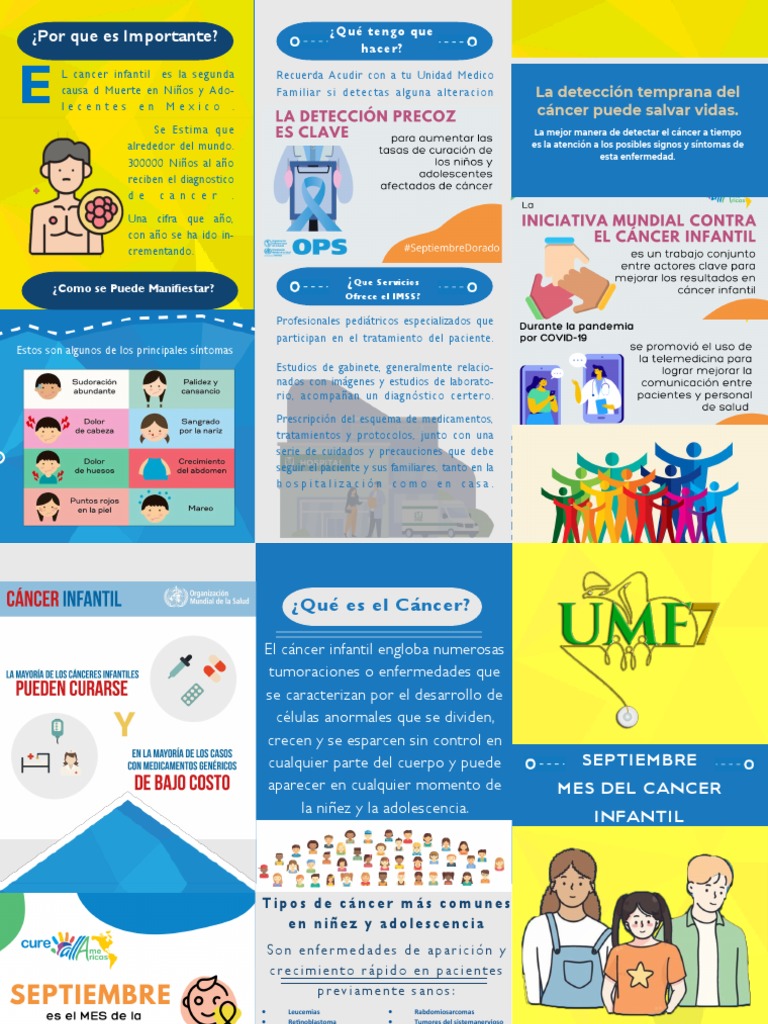 Triptico CANCER INFANTIL | PDF