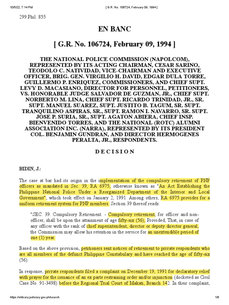 Analysis of Key Provisions Regarding the Retirement Age of Philippine ...