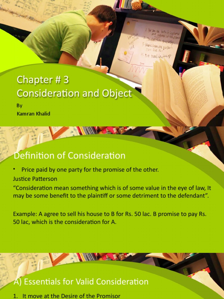 Essentials of Consideration in Contracts | PDF