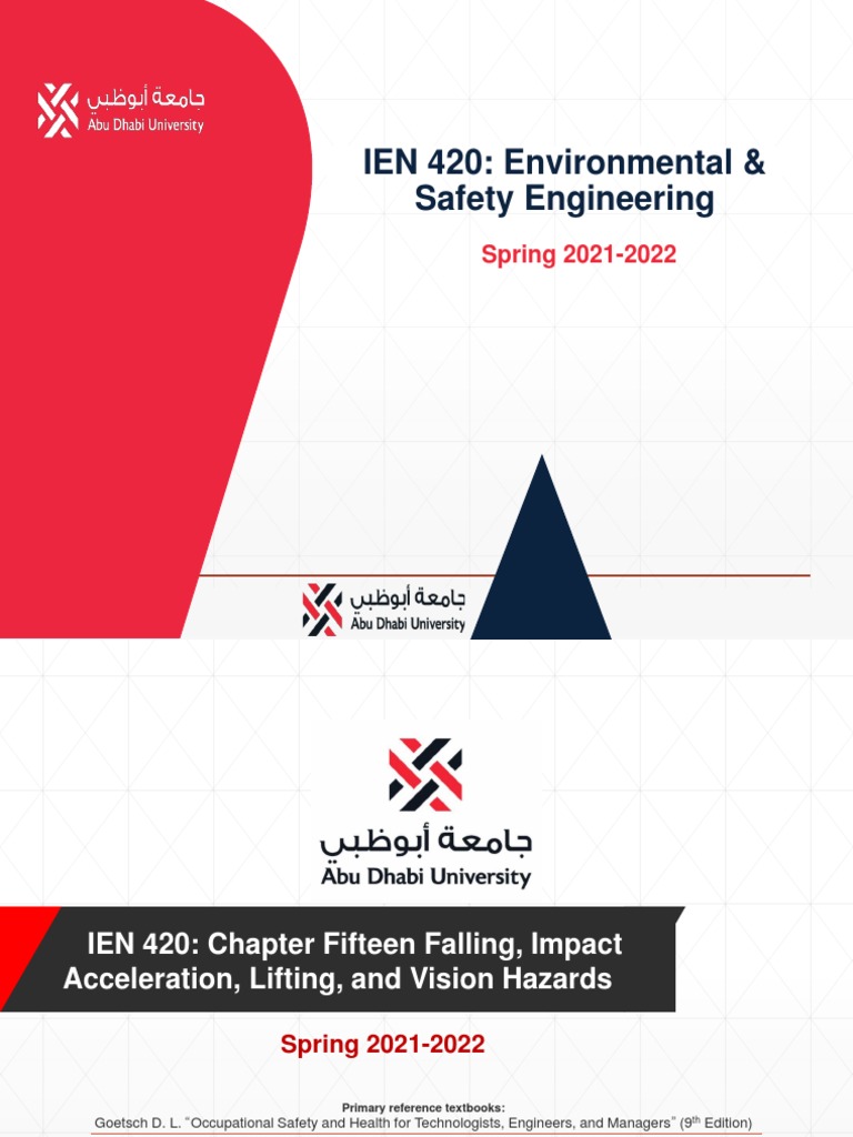 Chapter 15 Falling, Impact, Acceleration, Lifting, and Vision Hazards ...