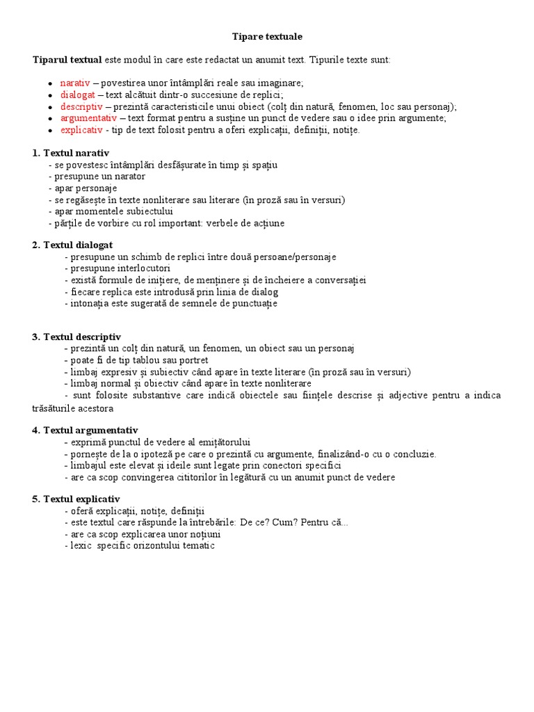 Tipare Textuale | PDF