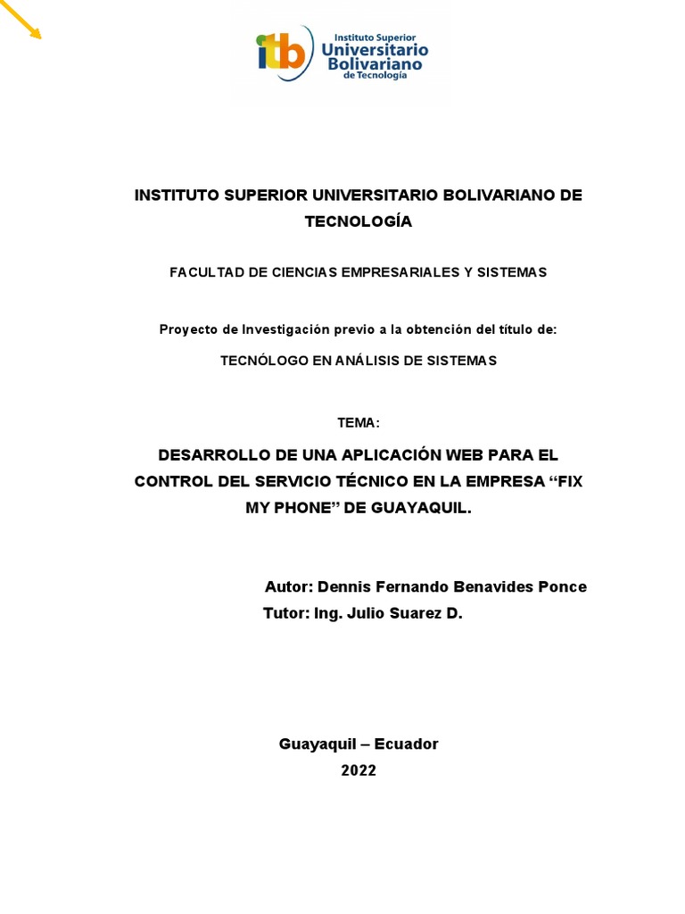 Desarrollo de Una Aplicacion Web para El Control Del Servicio Tecnico ... Desarrollo de Una Aplicacion Web para El Control Del Servicio Tecnico ...
