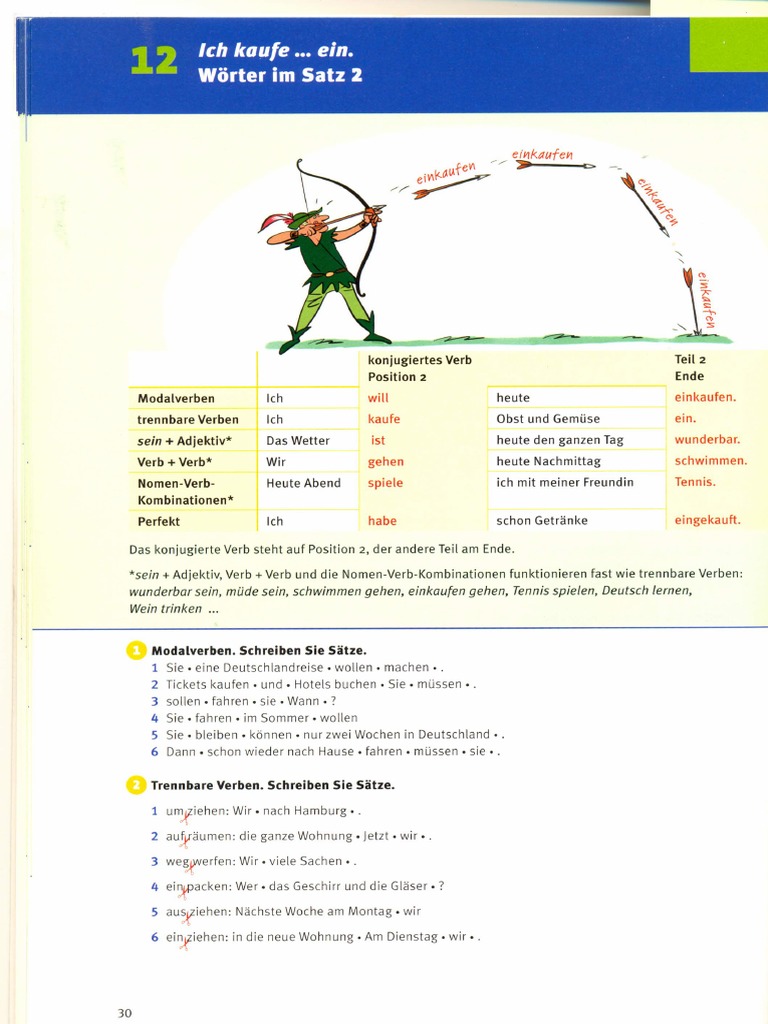 12-Satzbau 2 (B) - Ubungsgrammatik-Lextra | PDF