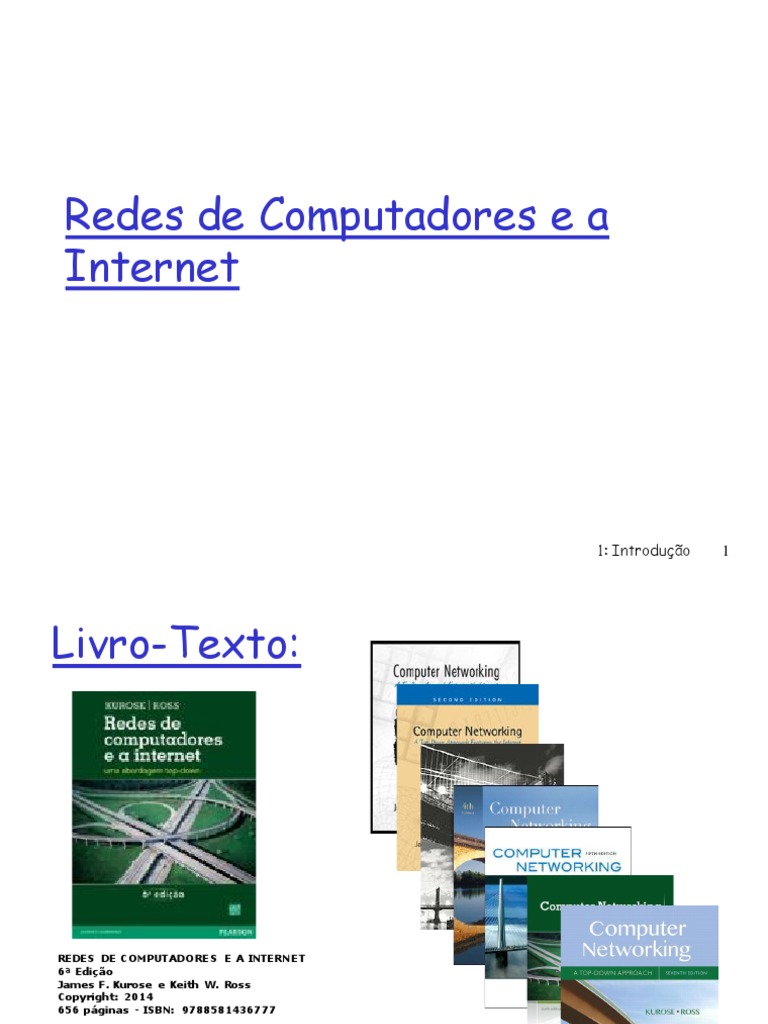 Cap1 Kurose | PDF | Rede de computadores | Internet