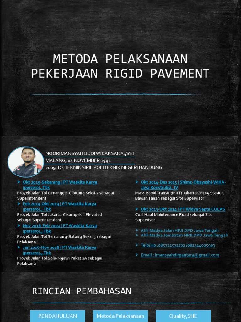 Metoda Pelaksanaan Rigid | PDF