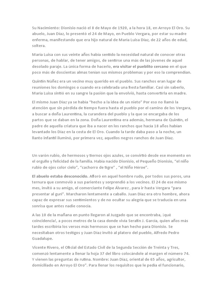 Historia de Dionisio | PDF