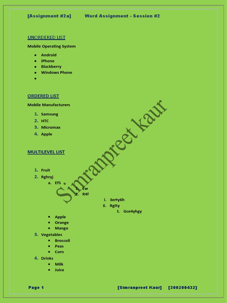 CRN #50877 - BUS 160-SIMRANPREET KAUR - List and Tabs | PDF | Science & Mathematics