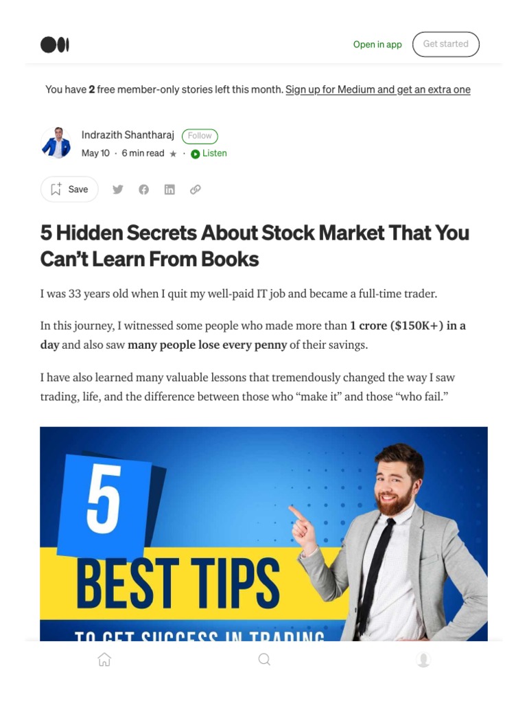 Stock Market Secrets for Beginners | PDF | Algorithmic Trading | Day ...