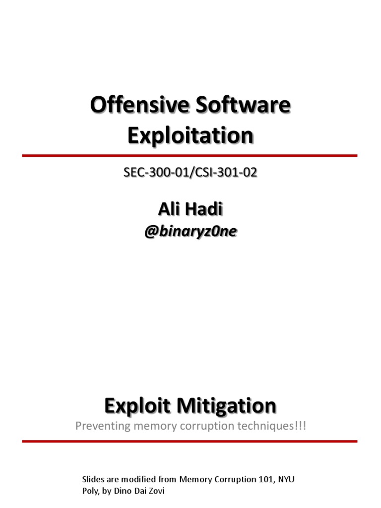Module 06 Mitigation Techniques Part1 | PDF