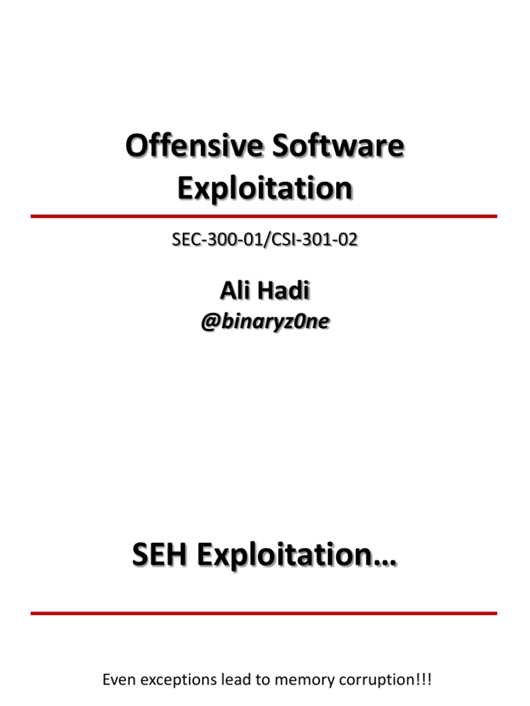 Module 07a SEH | PDF | Computer Data | Software Engineering