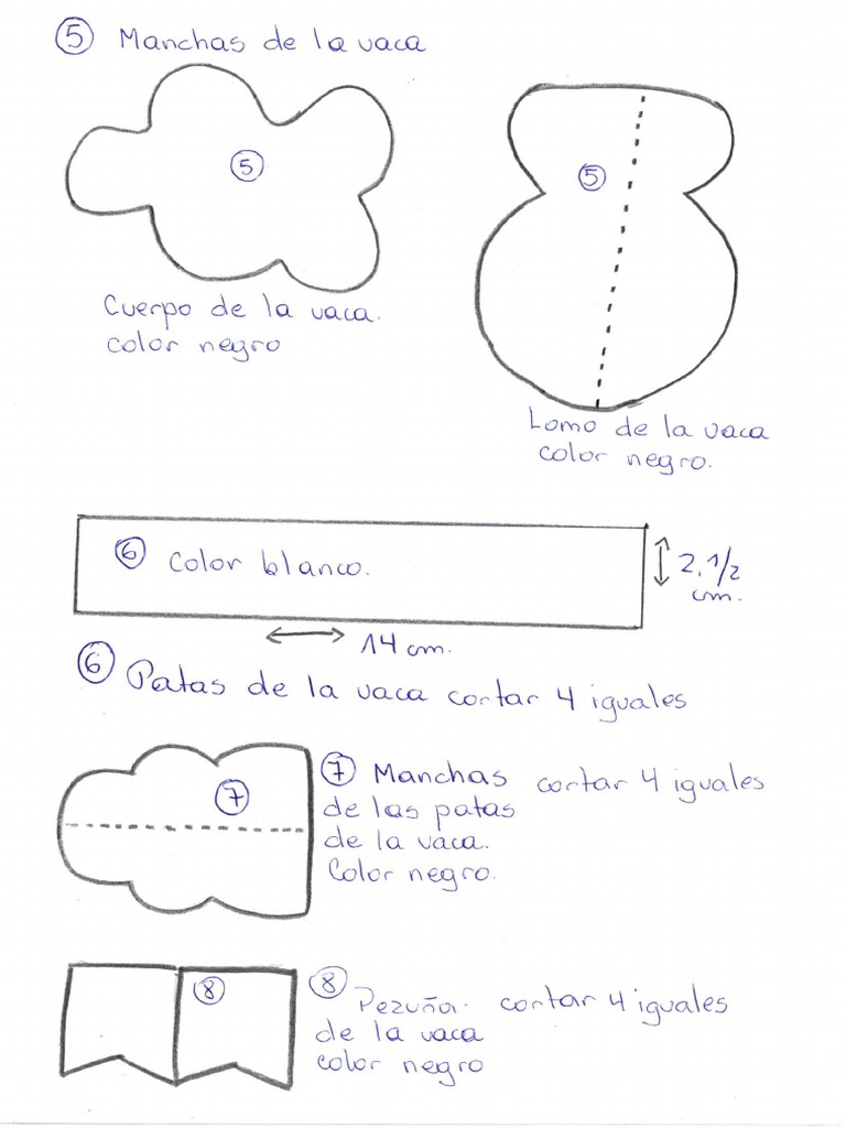 Molde de Vaca para Armar | PDF