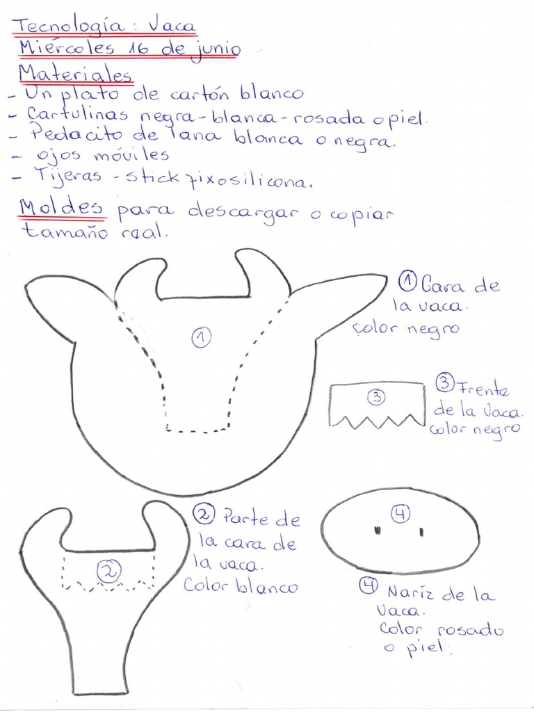 Molde Vaca 2 para Armar | PDF