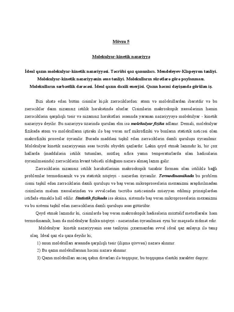 Muhazire 5 Fizika | PDF