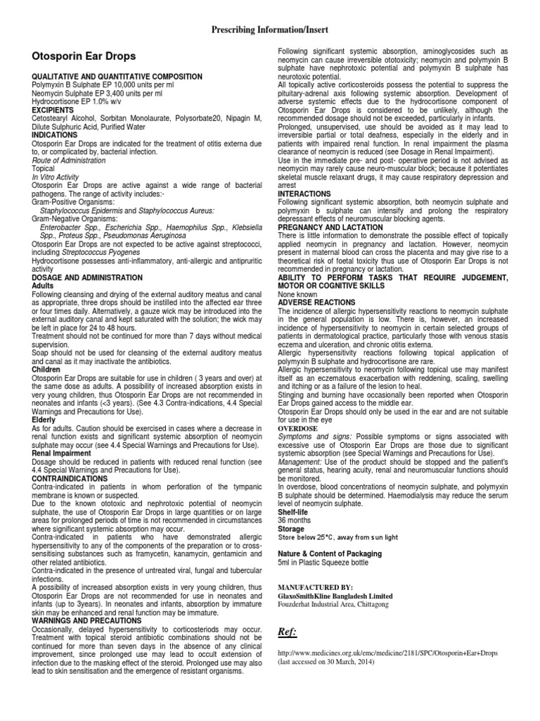 Otosporin 1 03 2019 | PDF