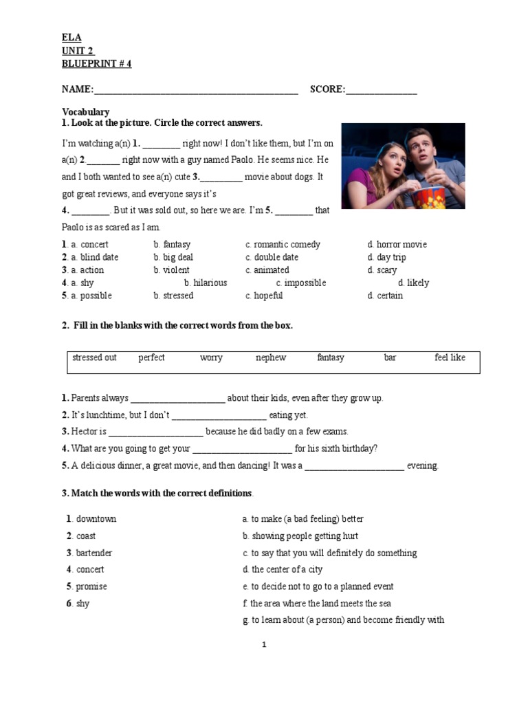 Blueprint 4 Workbook Answers | PDF | Language Arts & Discipline