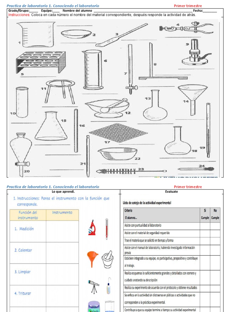 Practica 1 Material de Laboratorio | PDF