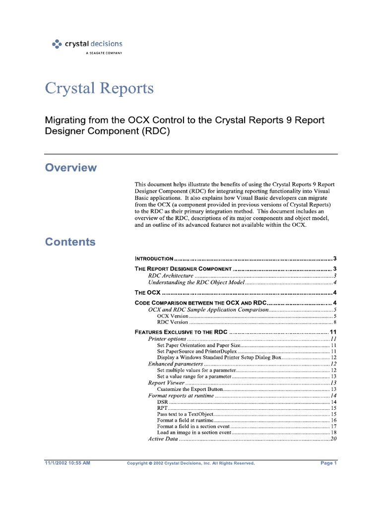 Crystal Report | PDF