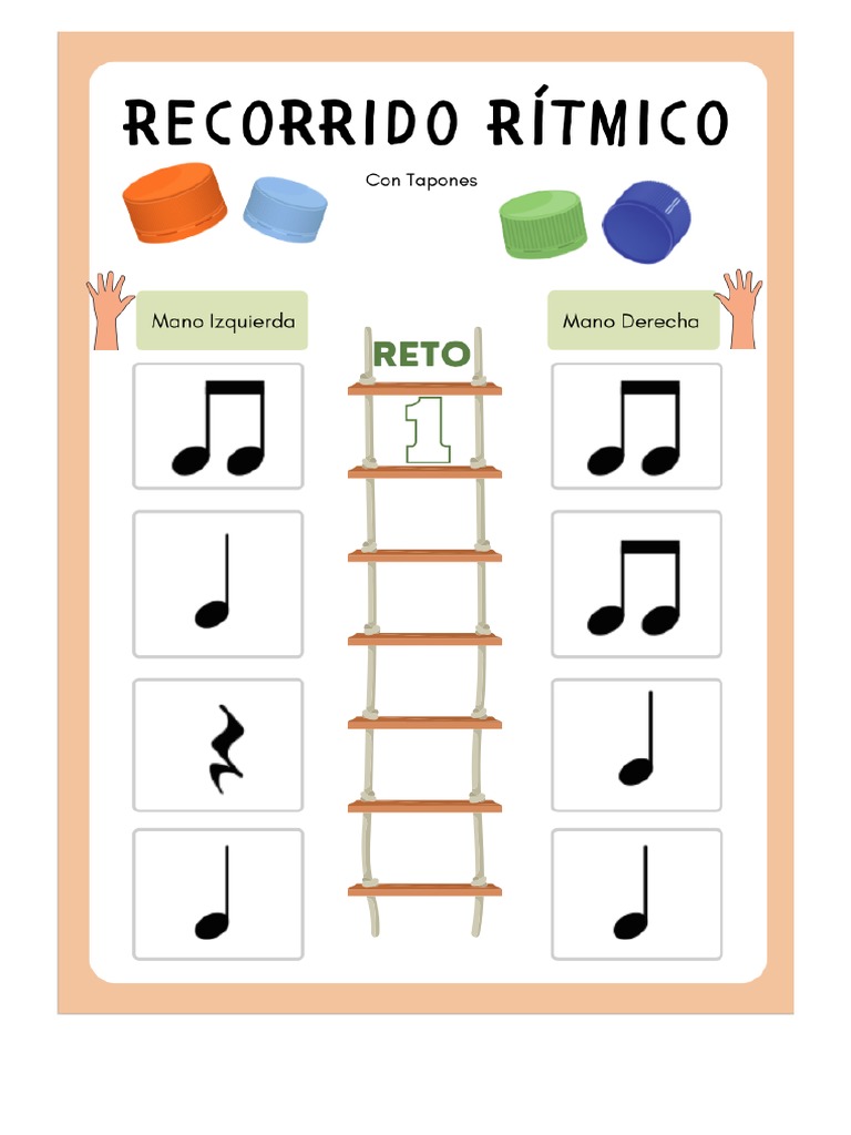 Recorrido Rítmico Con Tapones - Reto 1 | PDF