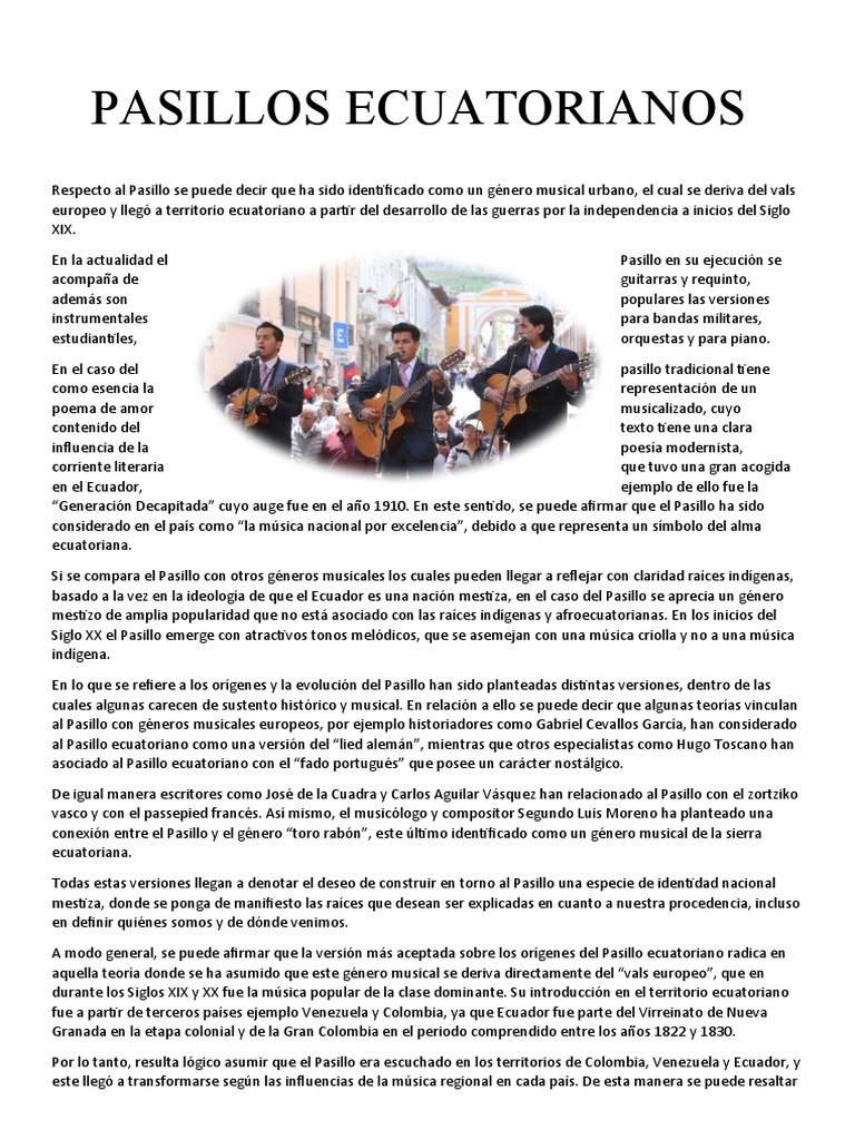 Pasillos Ecuatorianos | PDF