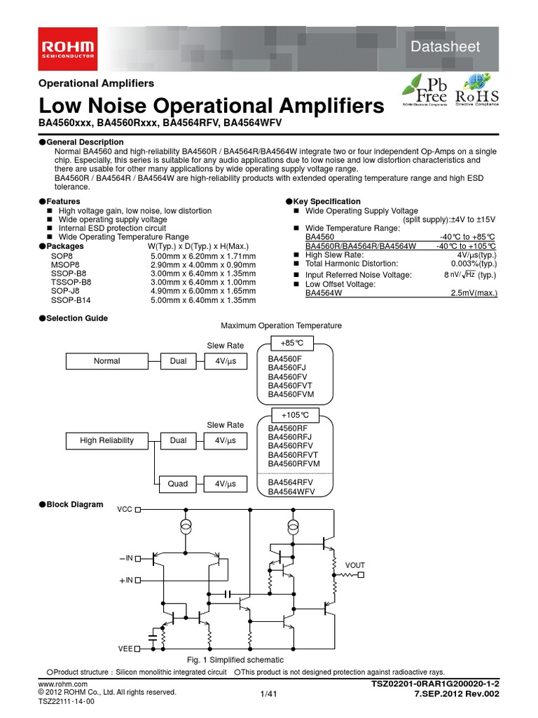 BA4560 Datasheet | PDF