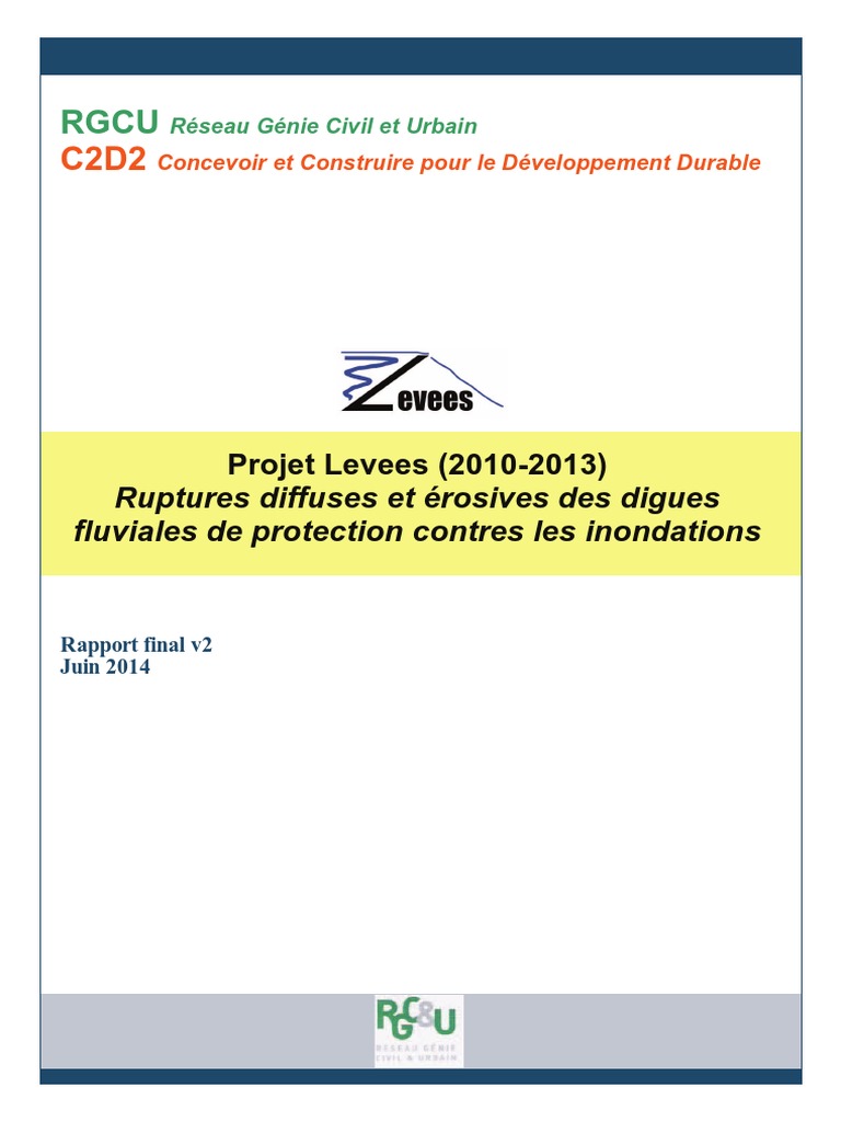 Digue Fluviale - Étude Rupture | PDF