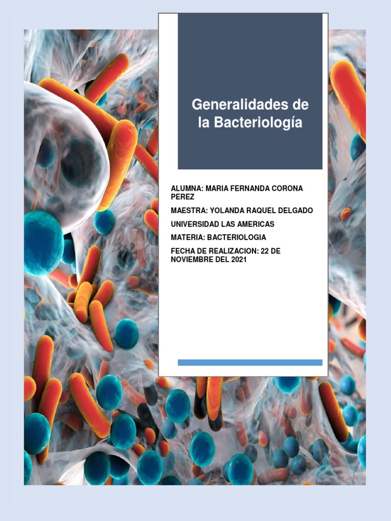 Generalidades de La Bacteriología | PDF | Las bacterias | Microorganismo