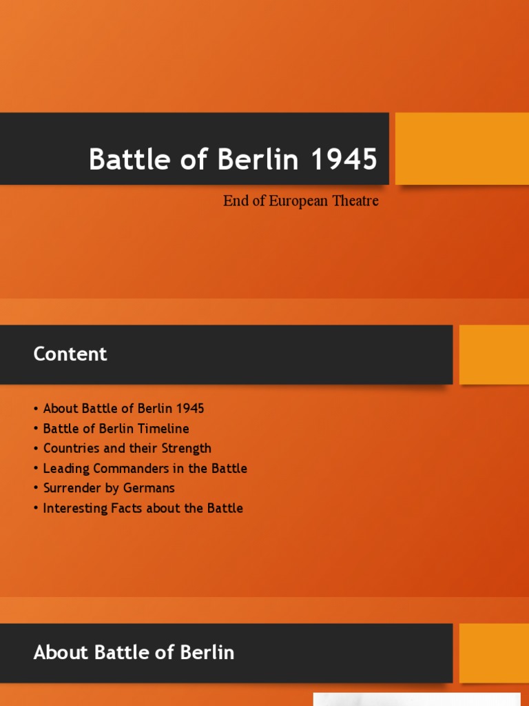 Battle of Berlin by Aman Chaubey | PDF | Warfare | Military
