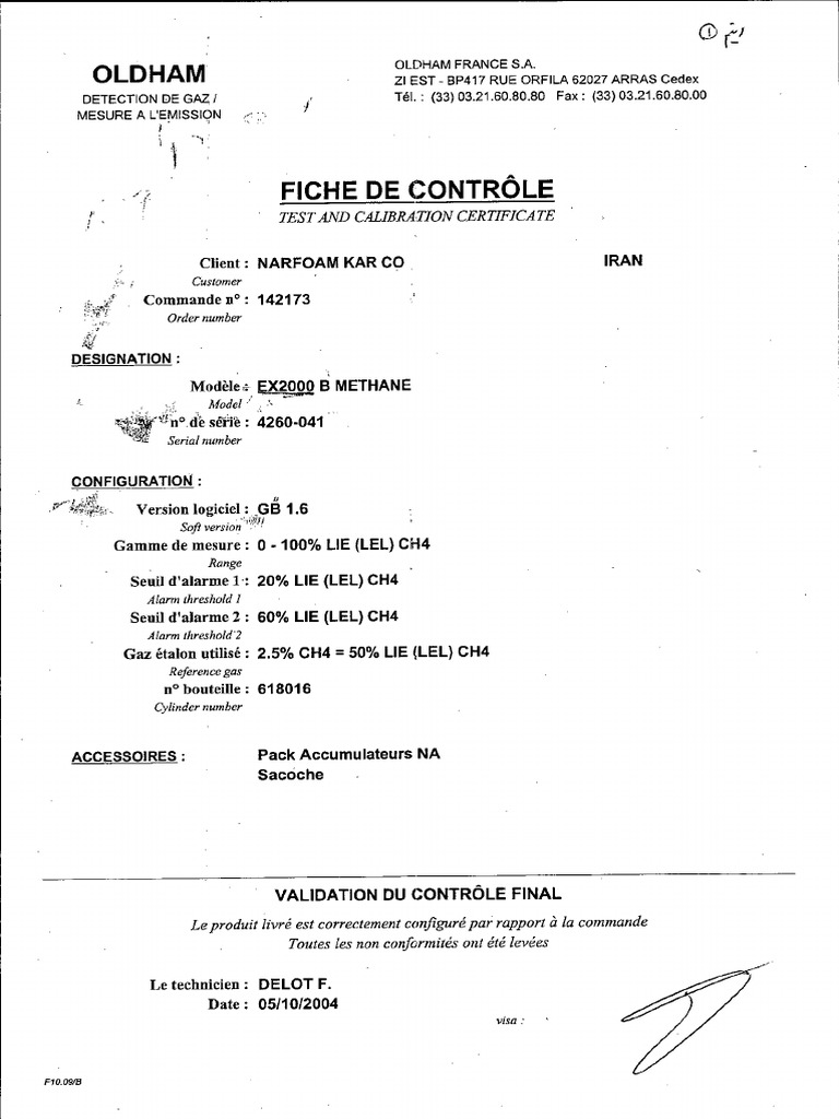 2 - Fiche de Controle | PDF