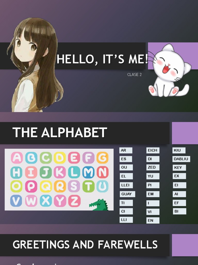 Hello, It's Me - Vii Ciclo | PDF | Linguistics | Grammar