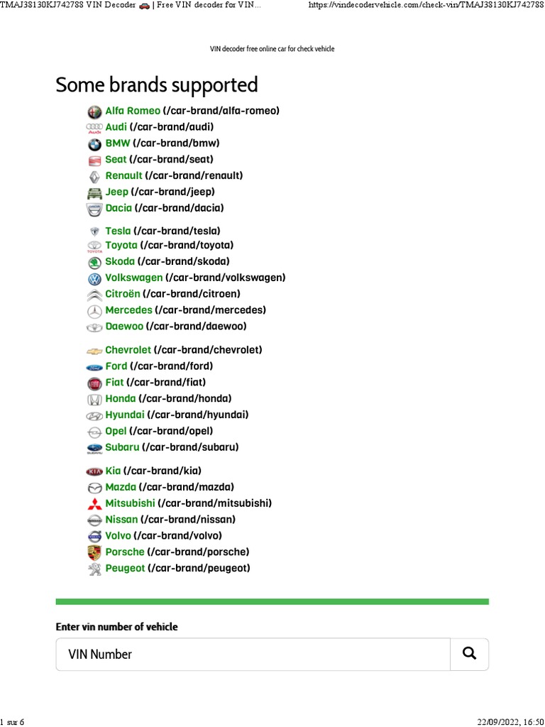 Tmaj38130kj742788 Vin Decoder ? Free Vin Decoder For Vin ...